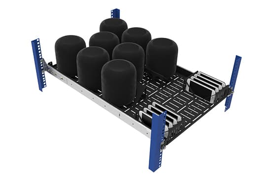 Server Rack Shelf for Mobile Test Lab Setup and Device Test Labs