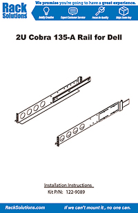 RackSolutions 2U Cobra 135-A Rail for Dell