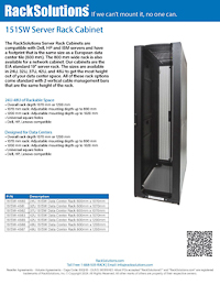 RackSolutions 24U-48U Data Center Cabinet