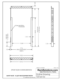 RackSolutions 1U-3U 2Post Universal Rack Rails 24in (D)