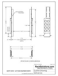 RackSolutions 1U-3U 2Post Universal Rack Rails 24in (D)