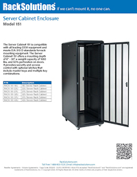 RackSolutions 18U-42U Server Rack Cabinet Enclosures