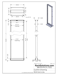 RackSolutions 24U-45U 2 Post Server Racks